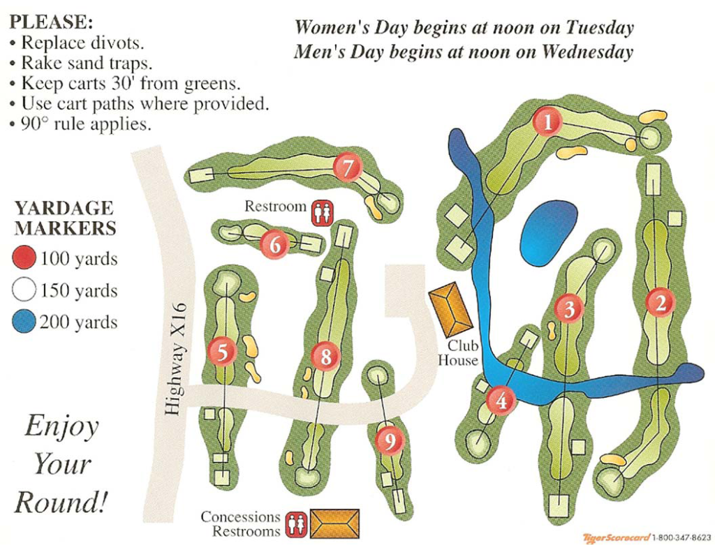 Course Map – Tri City Golf, Luana IA